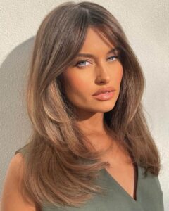 50 Cute Layered Haircuts for Medium Length Hair with Bangs