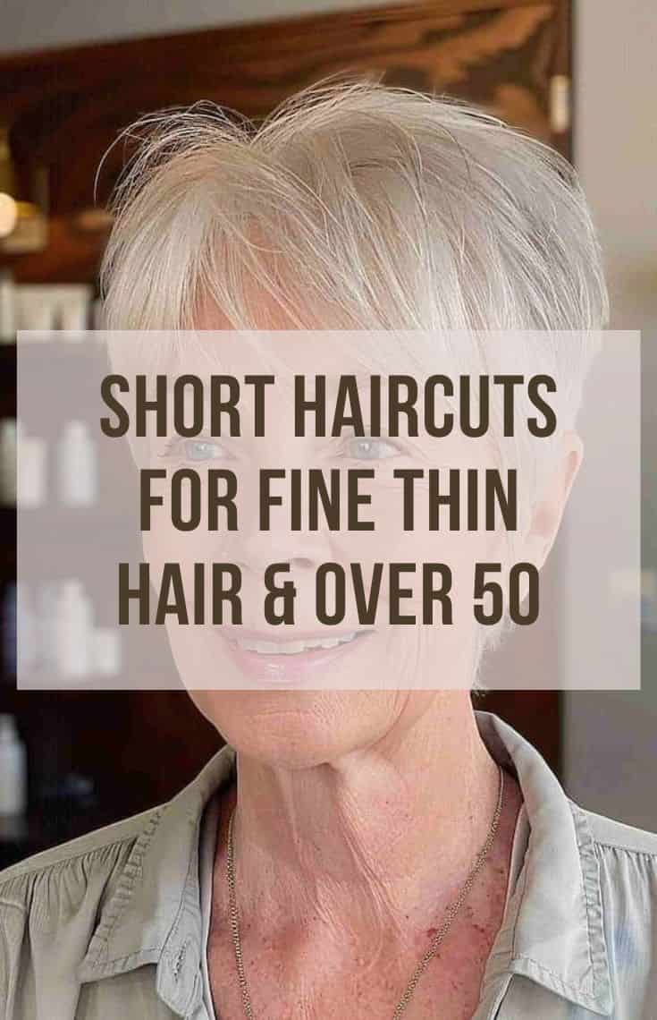 30 Pretty Short Haircuts for Fine Thin Hair Over 50