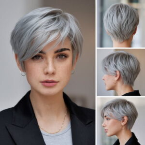 30 Stunning Gray Pixie Haircuts for All Ages