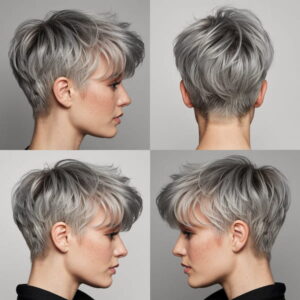 30 Stunning Gray Pixie Haircuts for All Ages