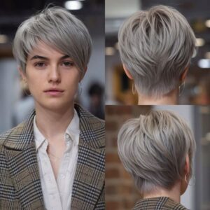 30 Stunning Gray Pixie Haircuts for All Ages