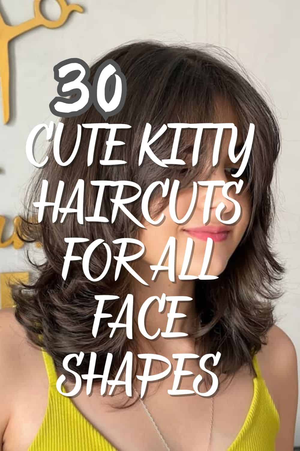 30 Best Kitty Cut for Every Length and Face Shapes
