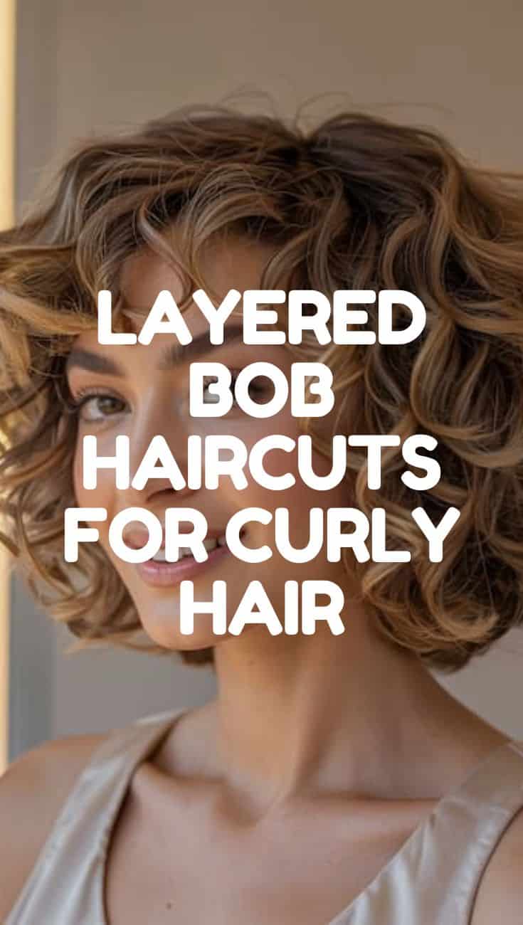 30 Cute Layered Bob Haircuts for Curly Hair