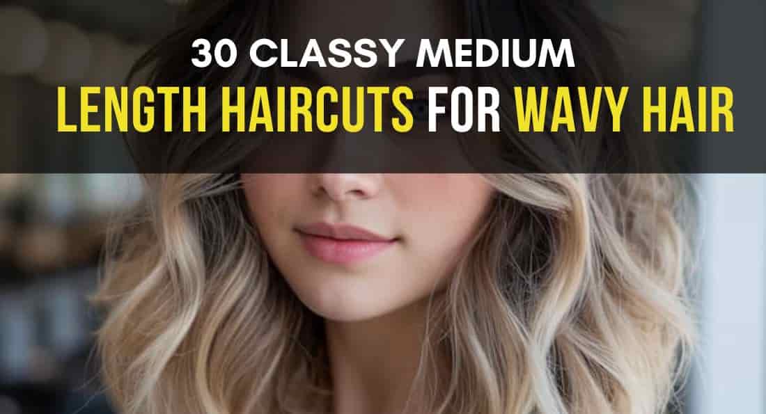 30 Classy Medium Length Haircuts for Wavy Hair