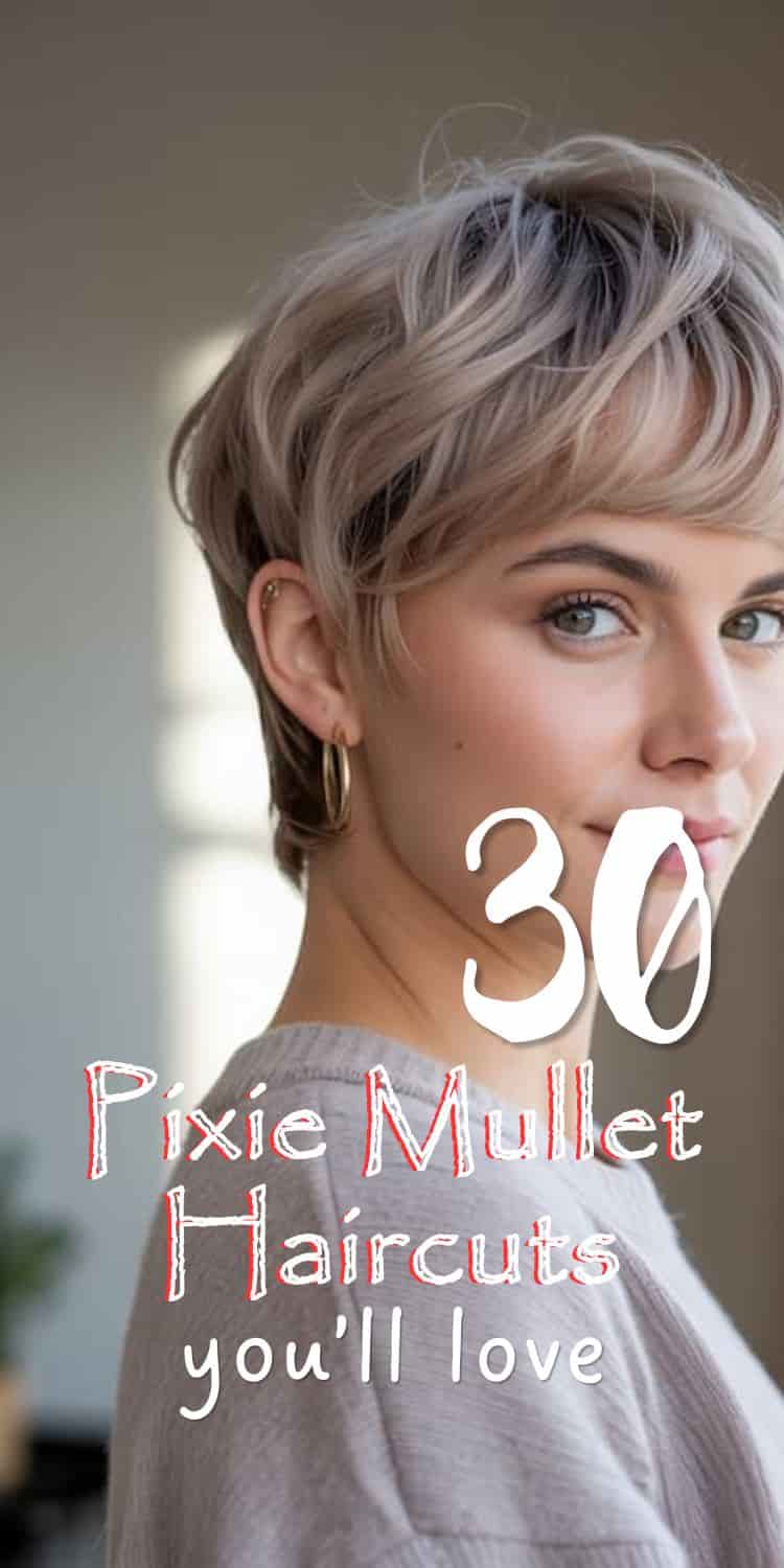 30 Cool Pixie Cut Mullet Hairdos Making Waves this Season